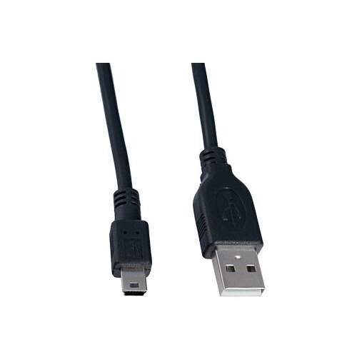 Кабель Perfeo USB - mini USB U4301, 1 м, 1 шт., черный