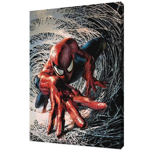 Картина на холсте "Человек-паук" Topposters 50х70 см.