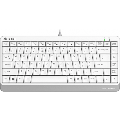 Клавиатура A4Tech Fstyler FKS11 белый/серый USB FKS11 WHITE