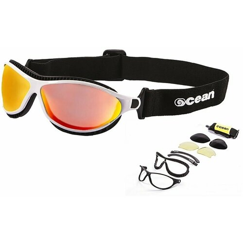 Солнцезащитные очки OCEAN OCEAN Tierra de fuego White / Revo Orange Polarized lenses, белый