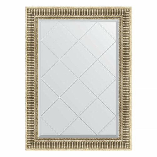 Зеркало Evoform Exclusive-G 770х1050 BY 4196 с гравировкой в багетной раме - серебряный акведук 93 mm