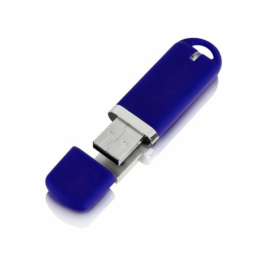 Флешка Memo, 128 МB, темно-синяя, USB 2.0, арт. F34 5шт