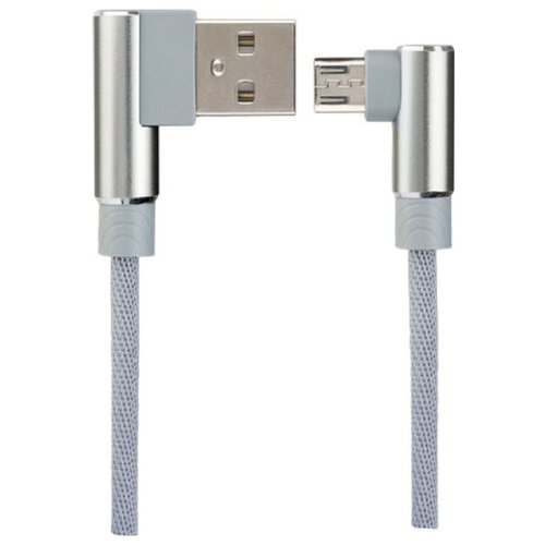 Мультимедийный кабель USB2.0 A вилка - micro USB вилка, серый, длина 1 м, бокс (U4805)