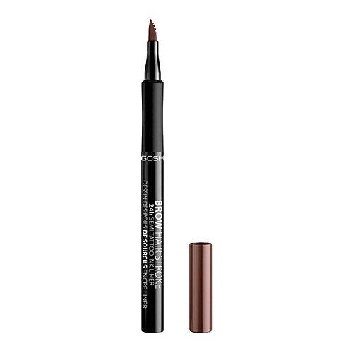 GOSH Маркер для бровей Brow Hair Stroke 24H Semi Tatoo Brow Liner, оттенок 003 dark brown