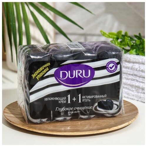 DURU Крем-мыло DURU 1+1 «Глубокое очищение», 4 шт. х 90 г