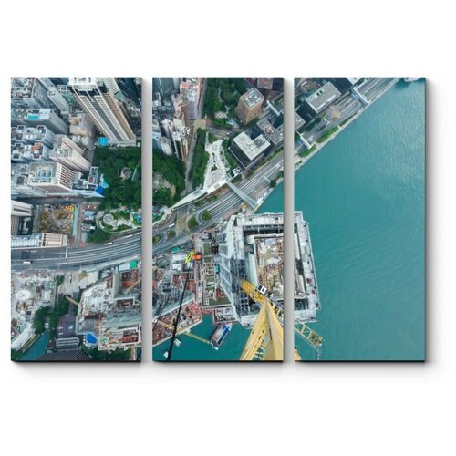 Модульная картина Гонконг с головокружительной высоты60x43