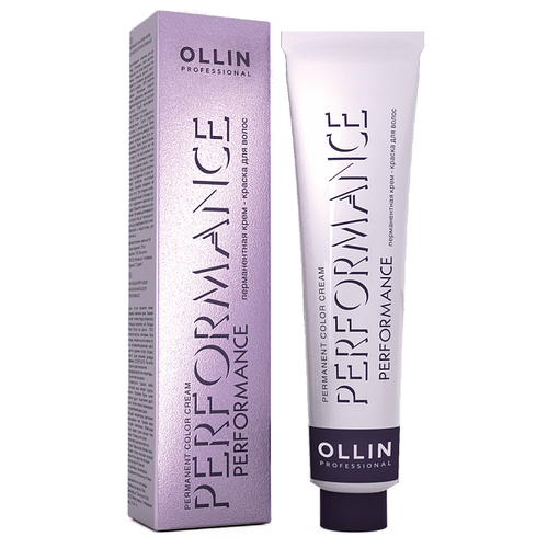 OLLIN Professional Performance перманентная крем-краска для волос, 6/6 темно-русый красный, 60 мл