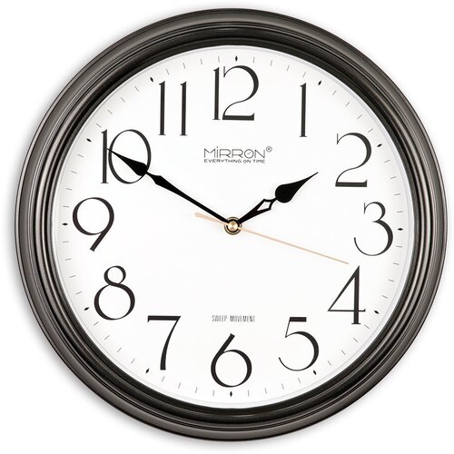 Настенные часы MIRRON P2931A ТСБ/ Домашний интерьер/ Круглые часы/ Минимализм