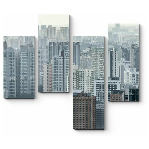 Модульная картина Загадочный Сингапур154x144