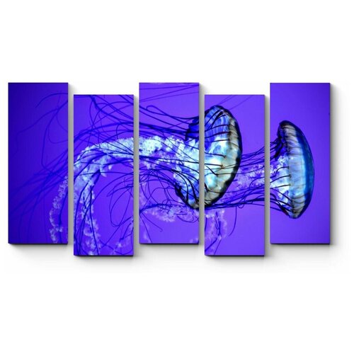 Модульная картина Пара изящных медуз90x52