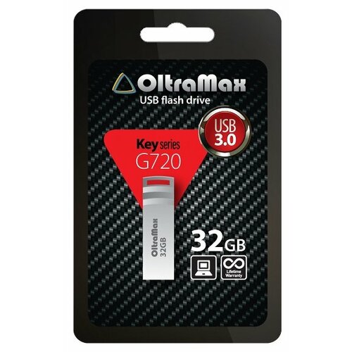 Флешка OltraMax Key G720 32 ГБ, серебряный