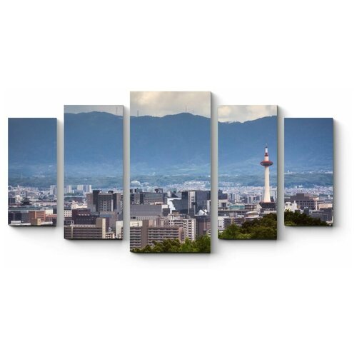 Модульная картина Пролетая над Киото150x83