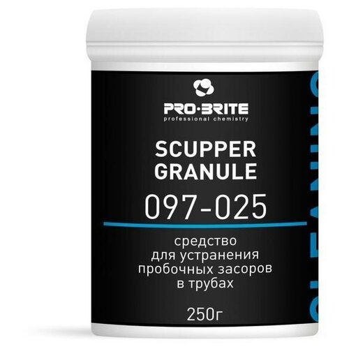 Средство для прочистки труб Pro-Brite Scupper Granule, гранулы, 250г