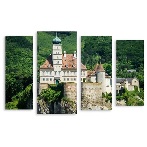 Модульная картина на холсте "Австрийский замок" 90x59 см