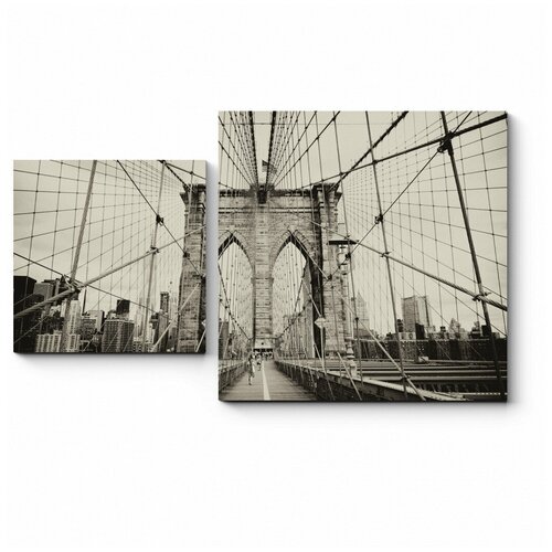 Модульная картина Все мосты ведут в Нью-Йорк 120x72