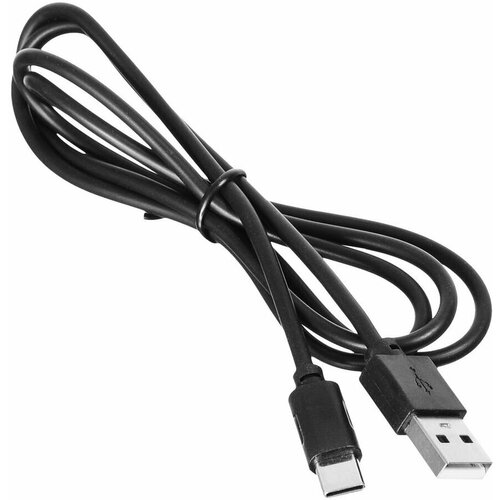 Кабель SUNWIND USB Type-C (m) - USB (m), 1м, 3A, черный