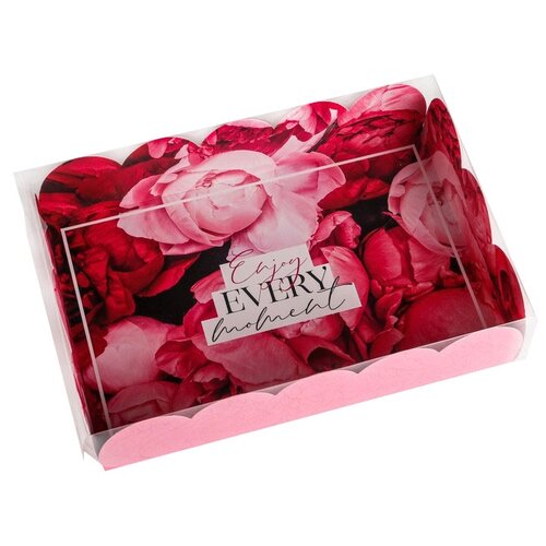 Коробка подарочная Дарите счастье Enjoy every moment, 20х30х8 см, розовый