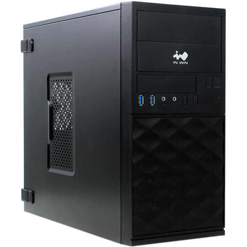 IN WIN Корпус Mini Tower InWin EFS052 Black 450W RB-S450HQ7-0 U3*2 +A(HD)+ front fan holder+ Screwless mATX