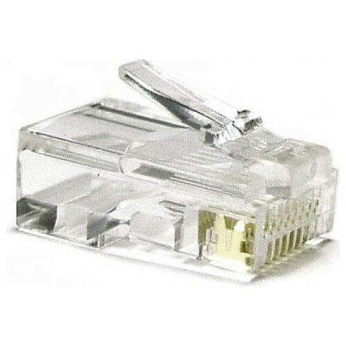 Коннектор Hyperline (PLUG-8P8C-UV-C6-100) UTP кат.6 RJ45 прозрачный (упак:100шт)