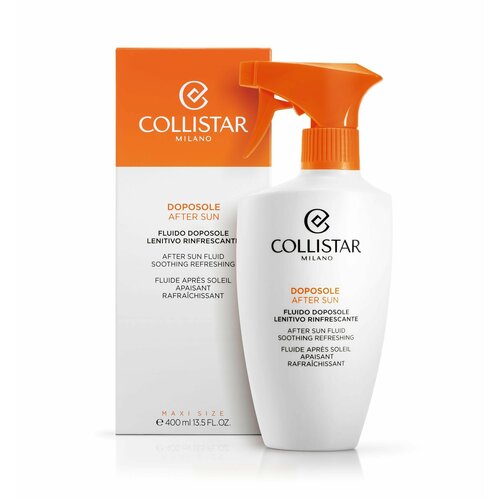Collistar After Sun Fluid Soothing Refreshing/ Collistar Успокаивающий флюид после загара, 400 мл