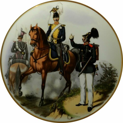 Декоративная тарелка Tettau из серии Армия 1830 гг.