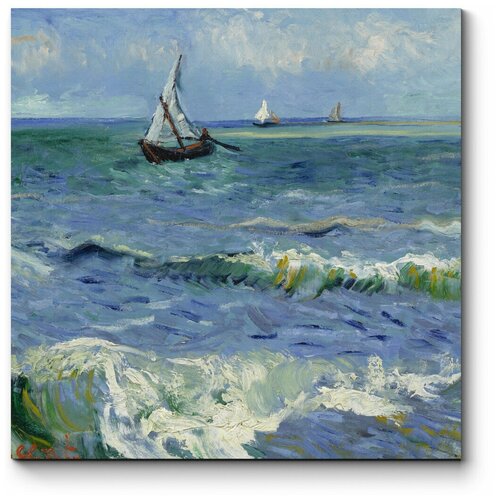 Модульная картина Морской пейзаж в Сен-Мари, Винсент Ван Гог 50x50