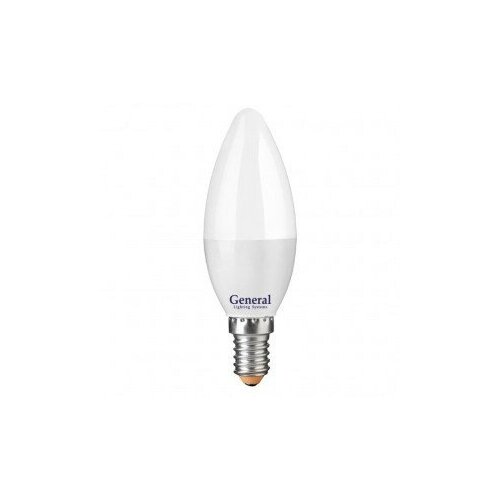 Светодиодная LED лампа General свеча E14 15W 6500K 6K 35х105 пластик/алюм GLDEN-CF-15-230-E14-6500 661097 (упаковка 14 штук)