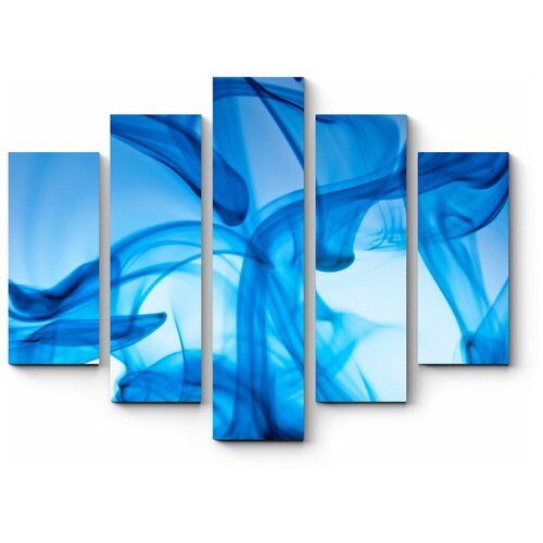 Модульная картина Многогранный синий 145x116
