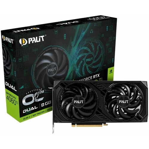 Видеокарта Palit RTX4060Ti DUAL OC 8GB GDDR6 128-bit DPx3 HDMI