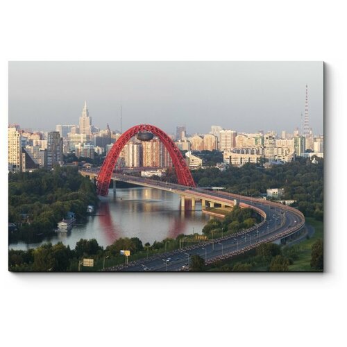 Модульная картина Городской пейзаж Москвы30x20
