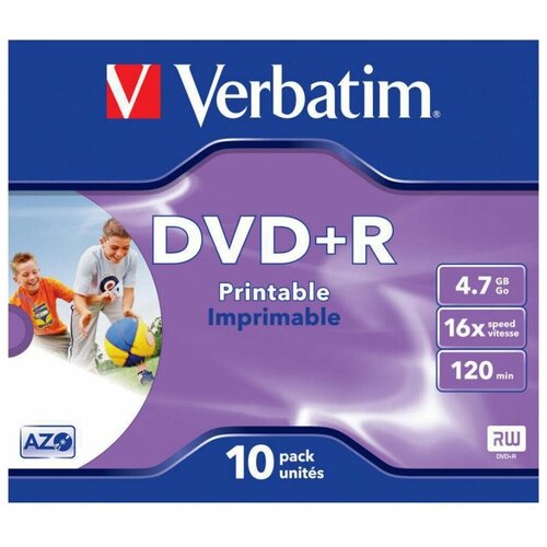 DVD-диск Verbatim DVD-R Printable (43508)