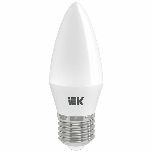 Лампа IEK светодиодная C35 свеча 7Вт 230В 3000К E27