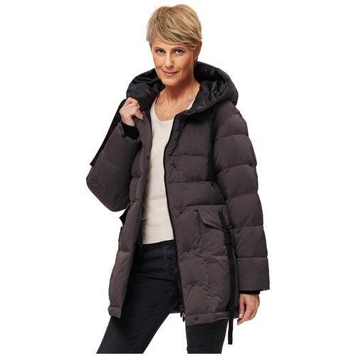 Куртка D'IMMA fashion studio Амперо, размер 56, серый, коричневый