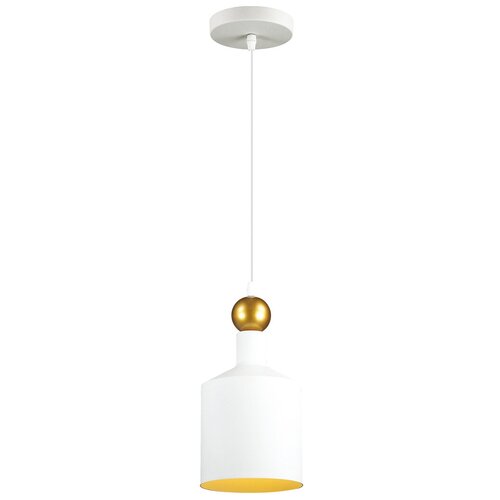 Потолочный светильник Odeon Light Bolli 4087/1, E27, 40 Вт, кол-во ламп: 1 шт., цвет: белый/золотой