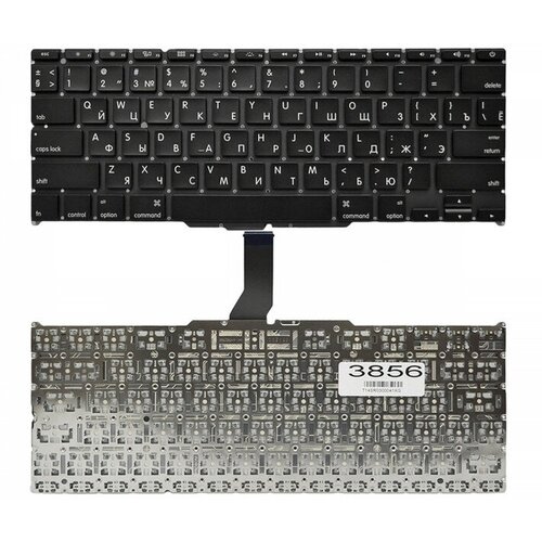 Клавиатура для ноутбука Apple MacBook A1370, A1465 черная, плоский Enter