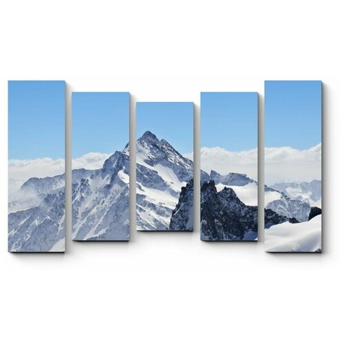 Модульная картина Зимний пейзаж на Маттерхорне 130x78