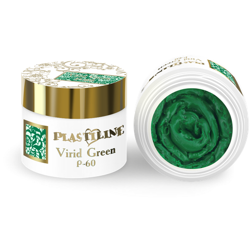 Гель-пластилин для лепки на ногтях, гель для дизайна, цвет ярко-зелёный P-60 Virid Green, 5 мл.