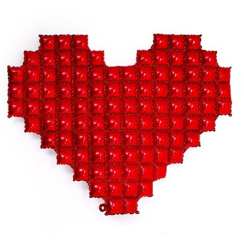 Шар фольгированный 42 Сердце, поп-ит, цвет красный