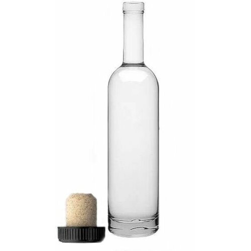 Бутылка "Белуга" с двухкомпонентной пробкой, 1 л. - 3 шт.