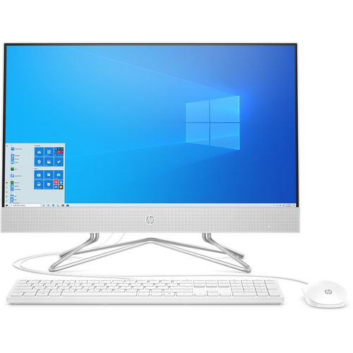 Моноблок/ HP 24-df1036ny AiO 23.8"(1920x1080)/Intel Core i5 1135G7(2.4Ghz)/8192Mb/1000Gb/noDVD/Int: Intel Internal Graphics /Cam/WiFi/war 1y/Snow White/DOS + no kbd, no mouse