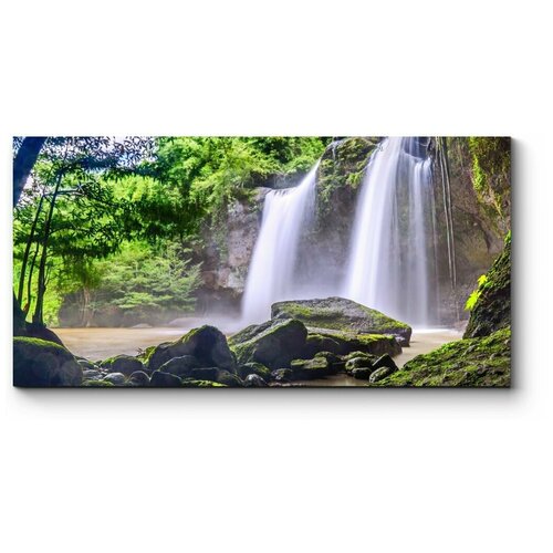 Модульная картина Райский водопад 40x20
