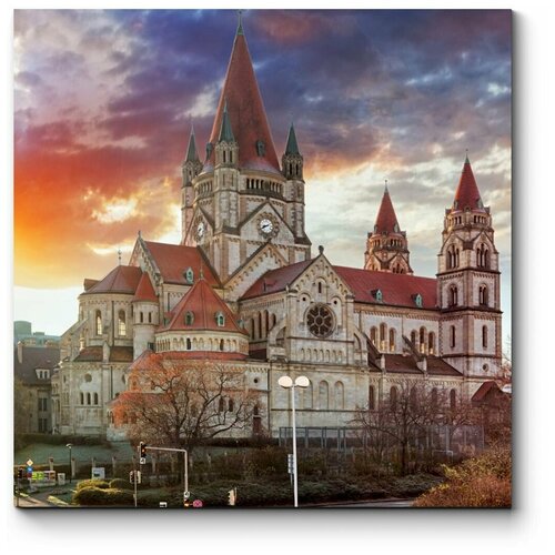 Модульная картина Церковь Святого Франциска, Вена 50x50