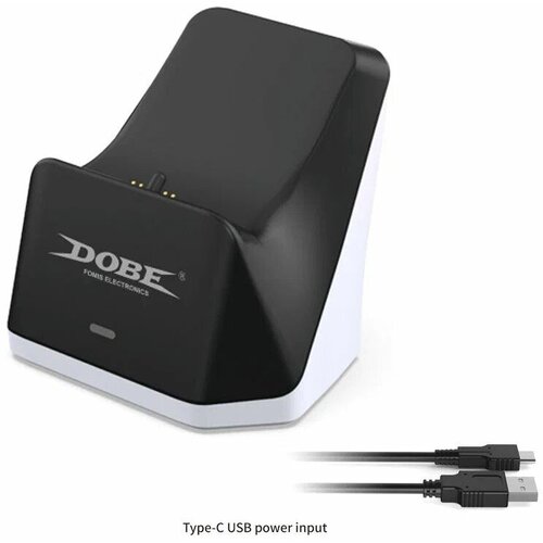Зарядная станция DOBE для контроллера Playstation DualSense 5 с индикаторами, белый, TP5-0586W
