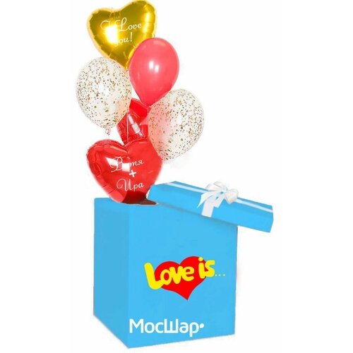 Коробка с воздушными шарами Love is. № 44