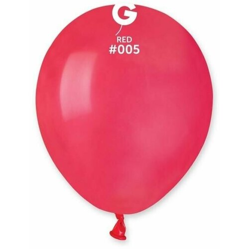 Воздушный шар, Весёлая затея, 5"/05 Пастель Red 100шт