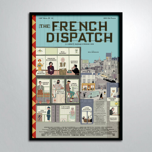 Постер в раме/Уэс Андерсон Французский вестник Журнал Арт The French Dispatch