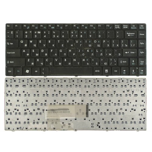 Клавиатура для ноутбука MSI EX400 черная с рамкой