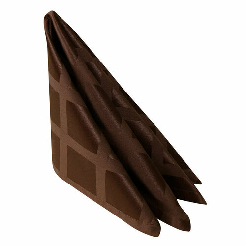 Салфетка жаккардовая, с пропиткой 45*45 (1 шт) Журавинка Клетка шоколадный Elin (шоколадный), салфетка 45x45