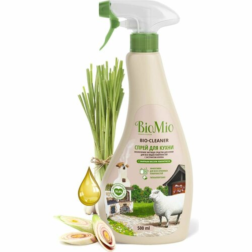 Чистящий спрей для кухни BioMio BIO-KITCHEN CLEANER Лемонграсс