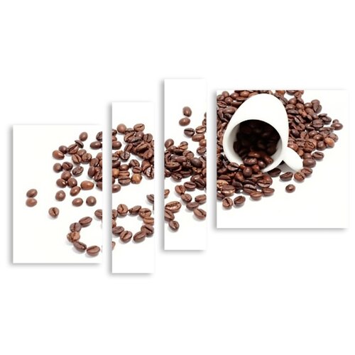 Модульная картина на холсте "Чашка кофе" 90x57 см